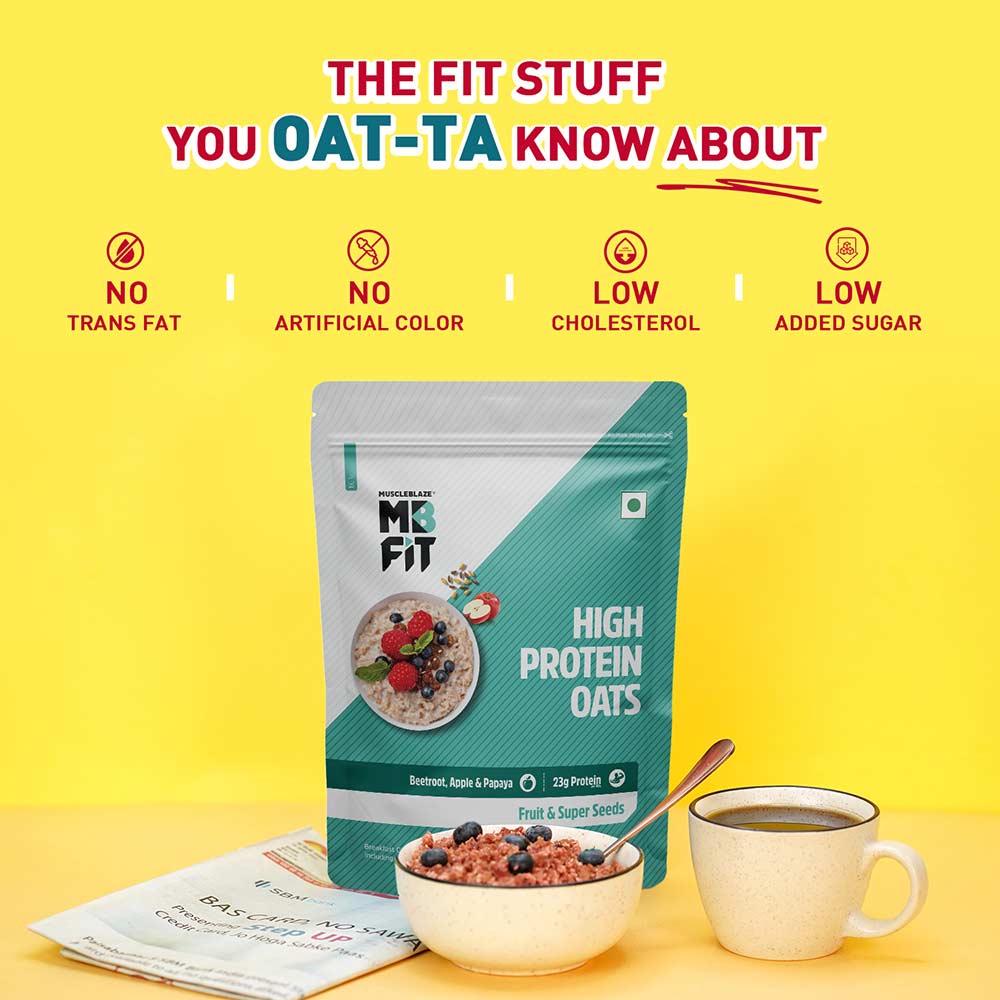 MuscleBlaze High Protein Oats, 1 kg – MuscleUp Nutrition